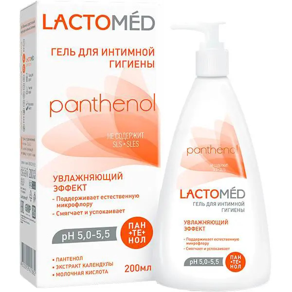 LACTOMED Гель для интимной гигиены Увлажняющий 200мл